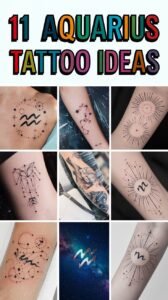 11 Aquarius Tattoo Ideas for the Water Bearer - Stylishly